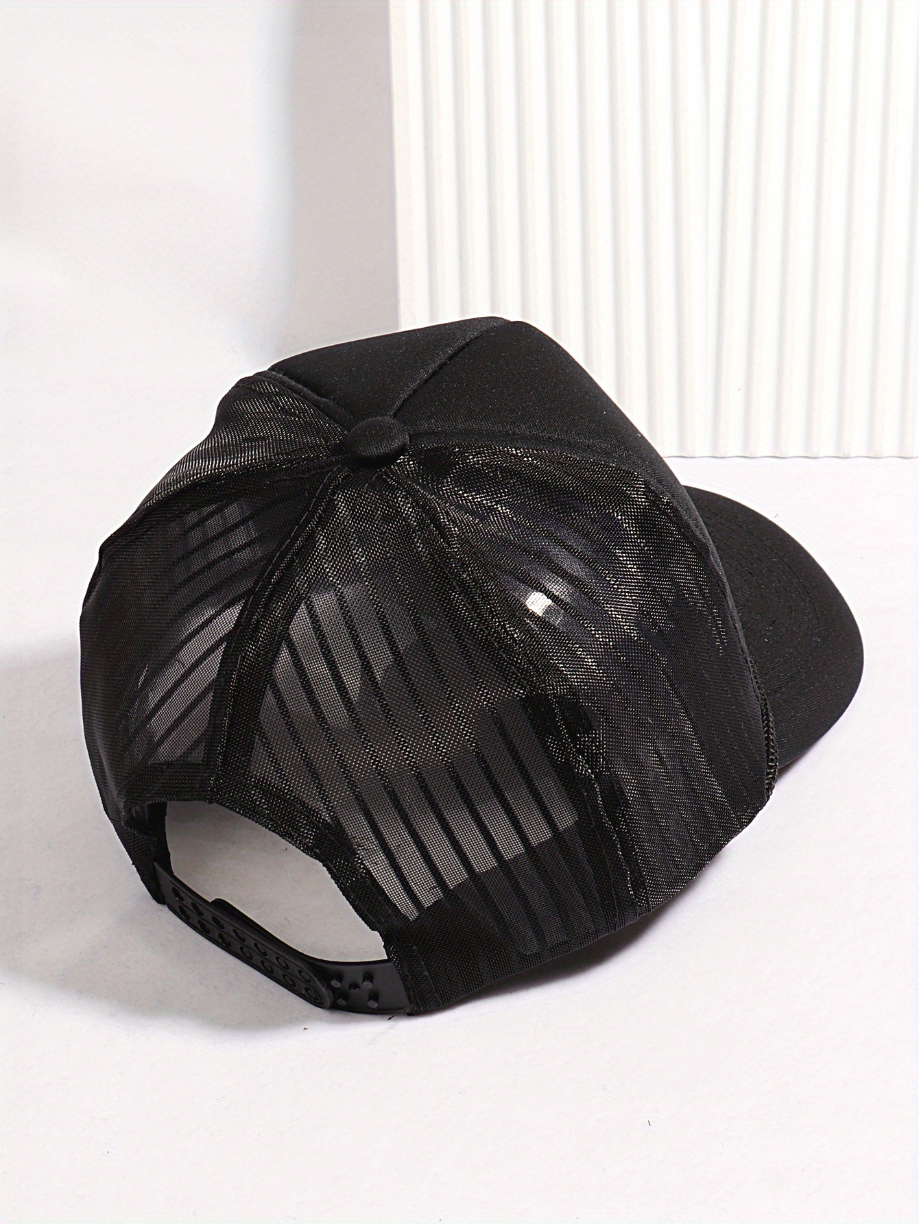 Hip Hop Print Baseball Cap Solid Color Sunscreen Mesh - Temu Australia