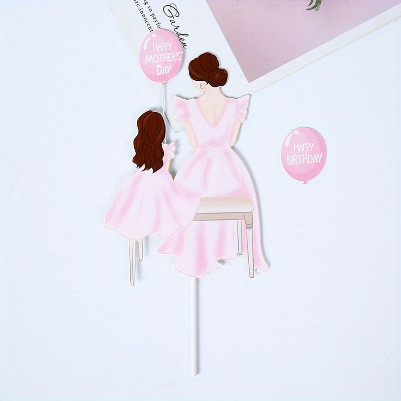 Cake Topper Mom Daughter Cake Toppers Mom Cake Topper - Temu New Zealand