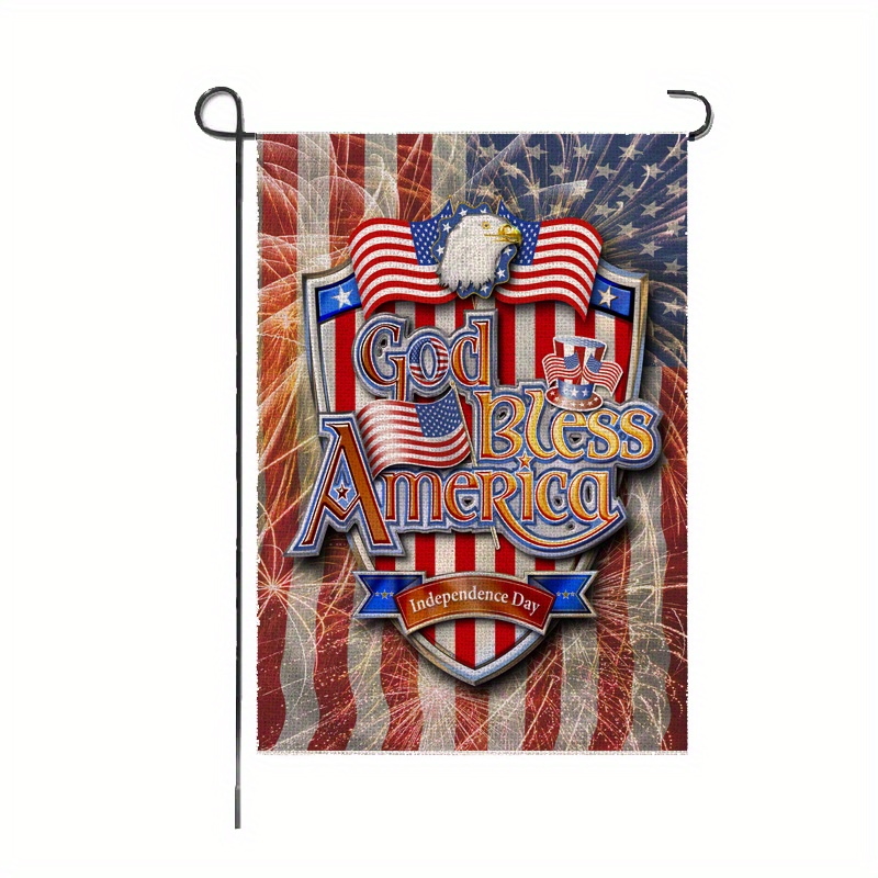 Home Spring Garden Flag Independence Day Double Sided - Temu United Kingdom