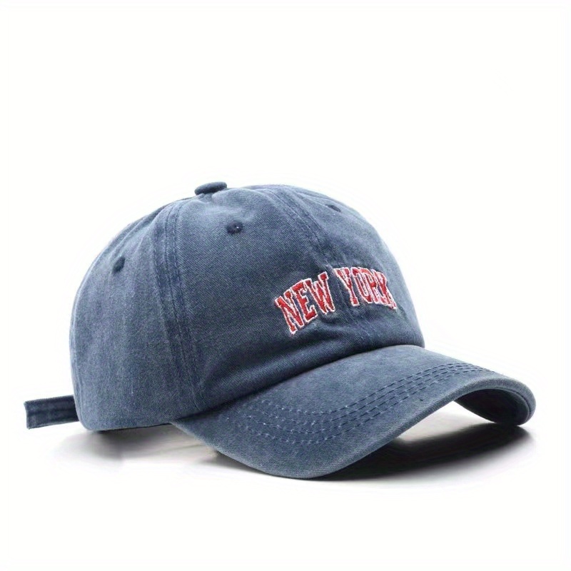Retro Sun Protection Denim Hat Washed " " Letter - Temu Australia