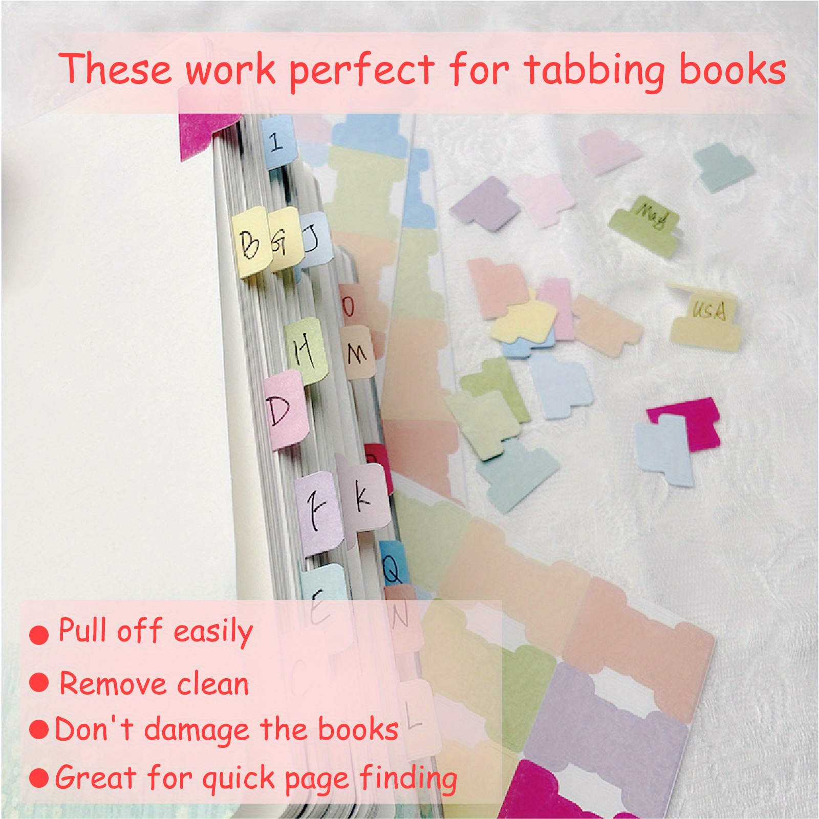 Colorful Self adhesive Sticky Index Tabs Perfect Chapter - Temu Netherlands