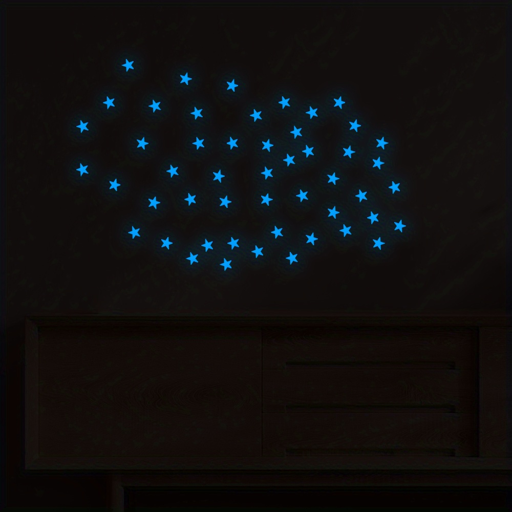 Star Luminous Stickers, Glow In The Dark Stars Wall Stickers Luminous ...