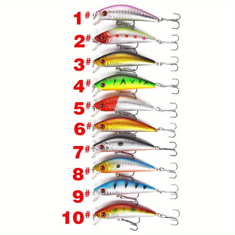 High Carbon Steel Treble Hook Minnow Wobbler Fishing Lure - Temu United ...