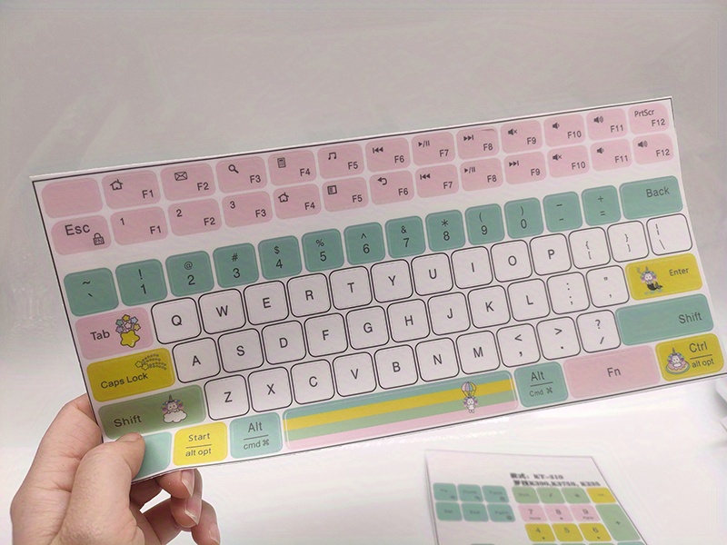104/108 Keys Creative Cute Pattern Keycap Stickers Cover - Temu United