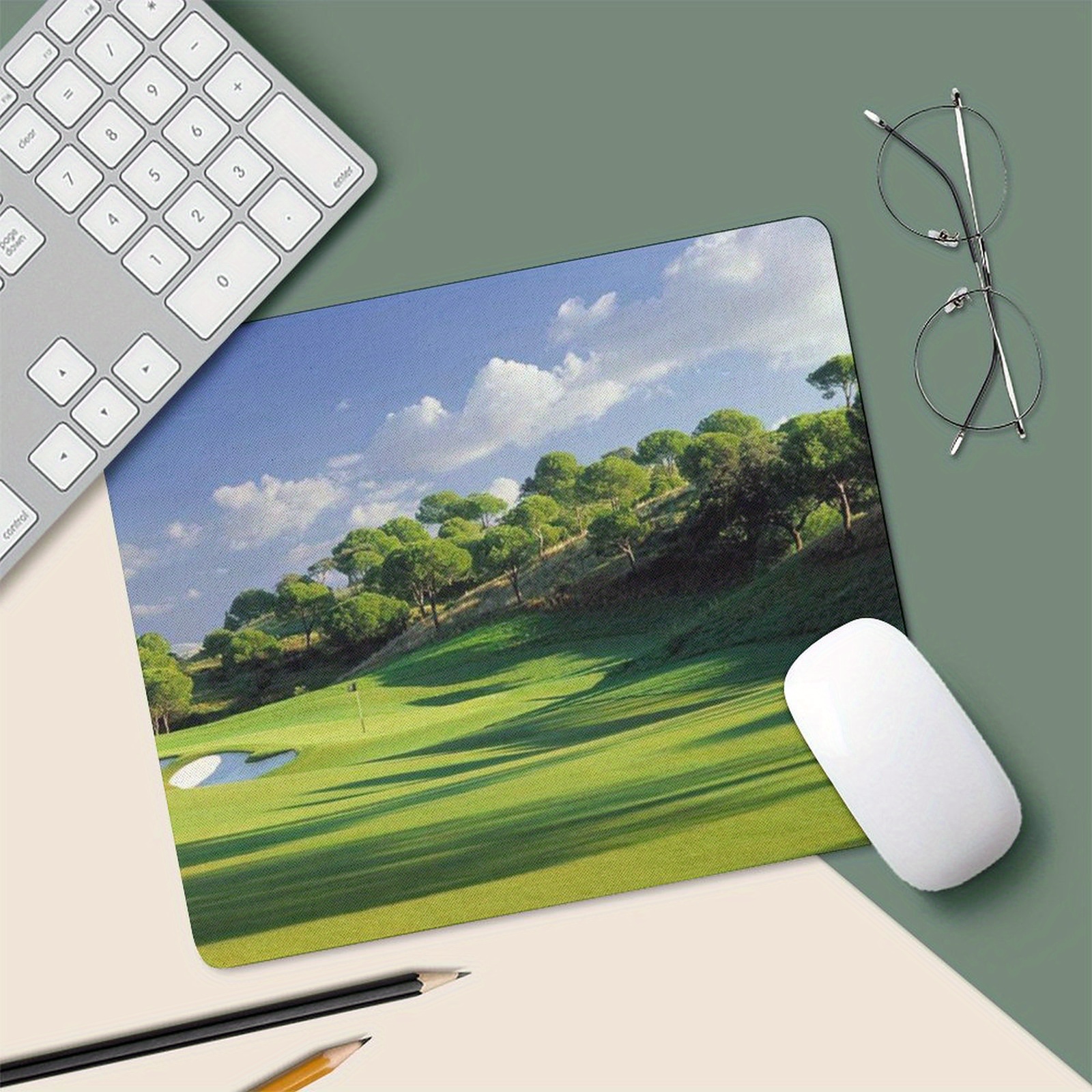 Golf Course Gaming Mouse Pad Mouse Mat Square Waterproof - Temu Netherlands