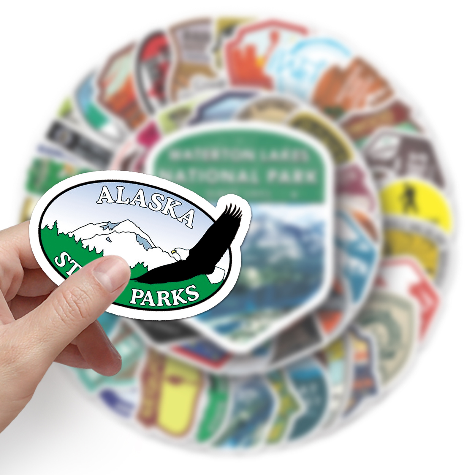 Park Name Pattern Waterproof Stickers Water Bottles Laptop - Temu New ...