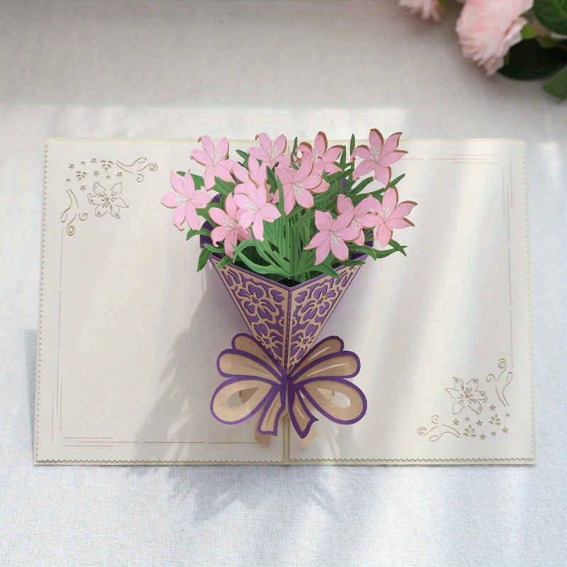 Thank Card Birthday Cards 3d Pop Cards Envelope Sticker - Temu United