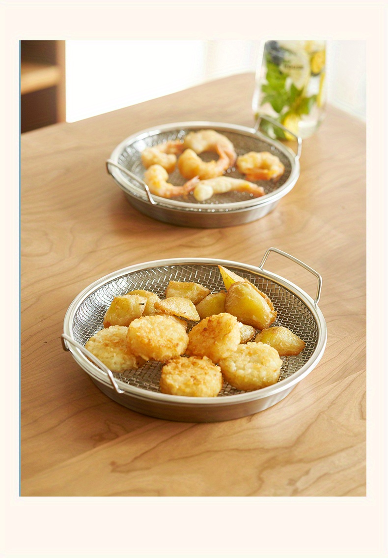 Stainless Steel Oil Frying Leak Net Household Kitchen - Temu Norway