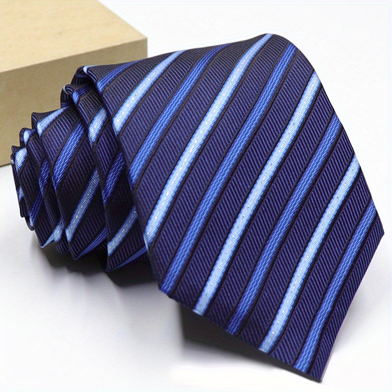New Business Formal Striped Tie - Jewelry & Accessories - Temu