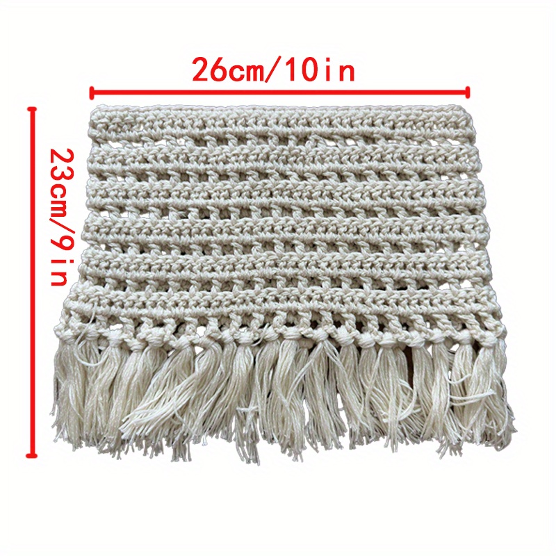 Solid Color Tassel Infinity Scarf Vintage Hollow Crochet - Temu Portugal