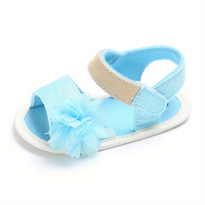 Girls Sandals Flower Decor Princess Open Toe Hook Loop - Temu Norway