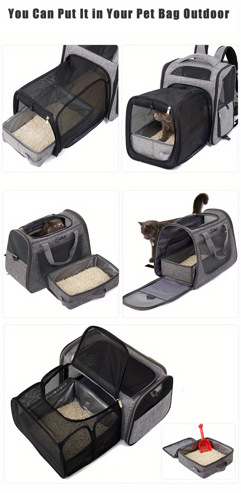 Collapsible Cat Toilet Lightweight Handle Waterproof Wear - Temu Australia