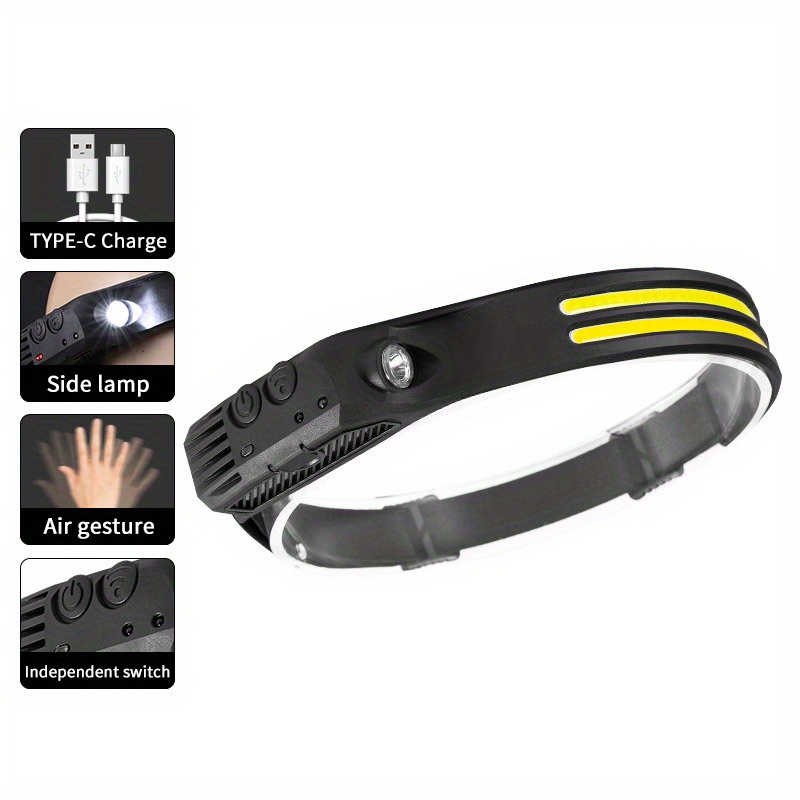 Multifunctional Sensor Headlamp Led Flashlight Usb Chargeable Head ...