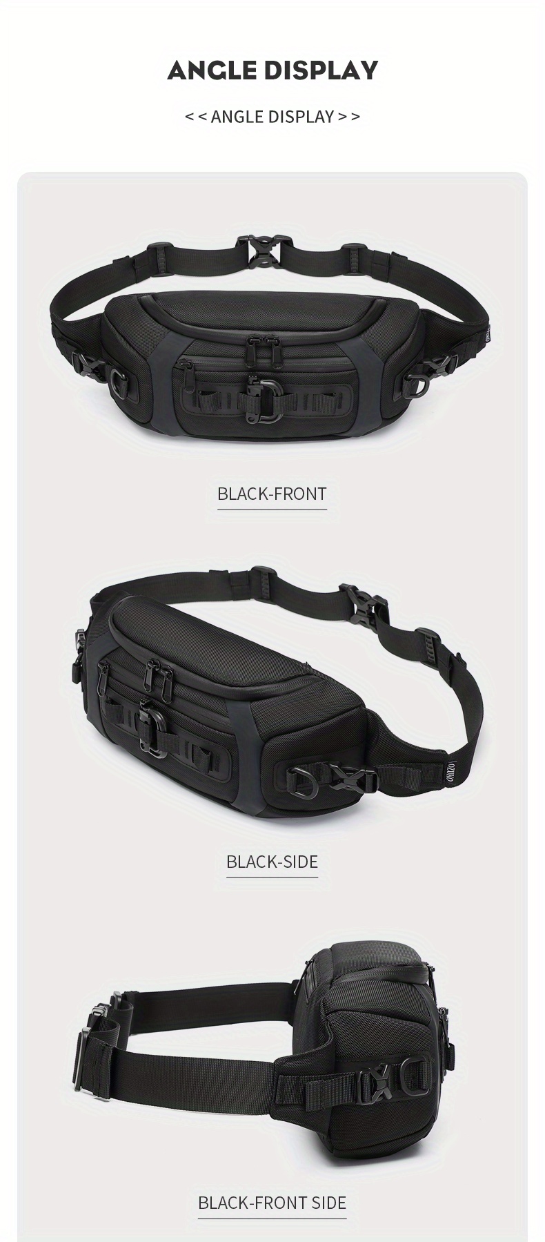 Men's Crossbody Shoulder Bag Waterproof Scratch resistant - Temu Canada