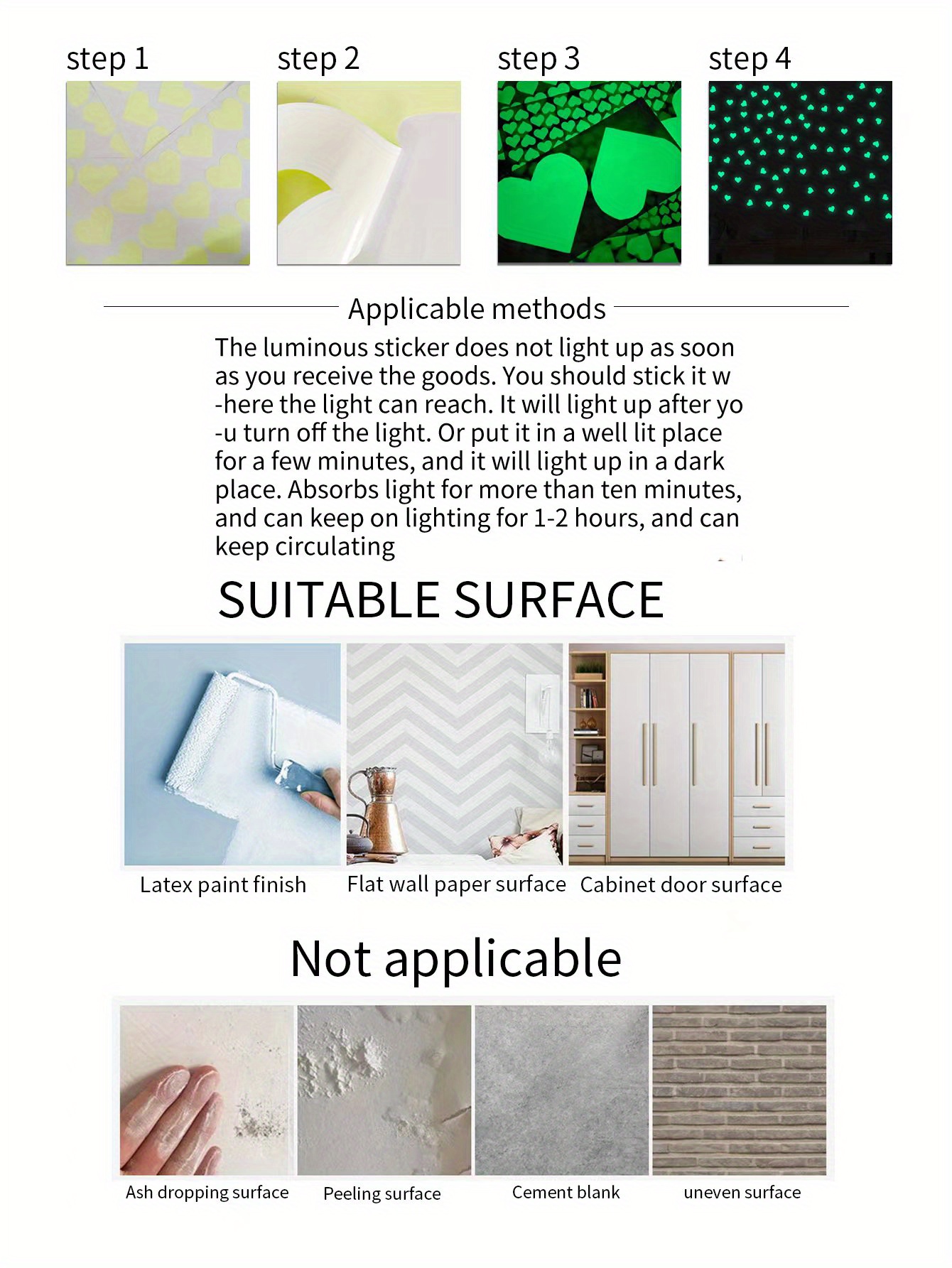 Star Luminous Stickers Glow In Dark Stars Wall Stickers - Temu Ireland