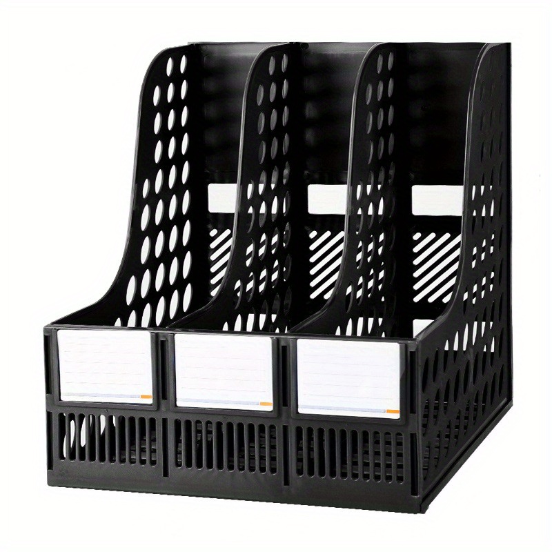 Desktop Magazine Holder Desk File Organizer 3 Compartments - Temu