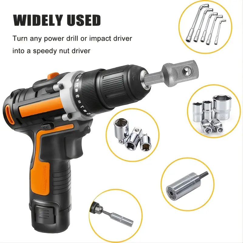 Extension Sets Impact Grade Socket Adapter Set Cr v Steel - Temu New ...