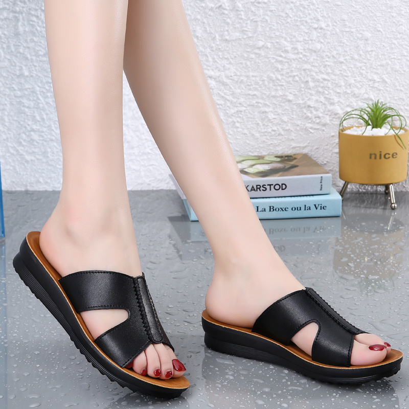 Women's Round Toe Slippers Open Toe Solid Color Comfy Slides - Temu Norway