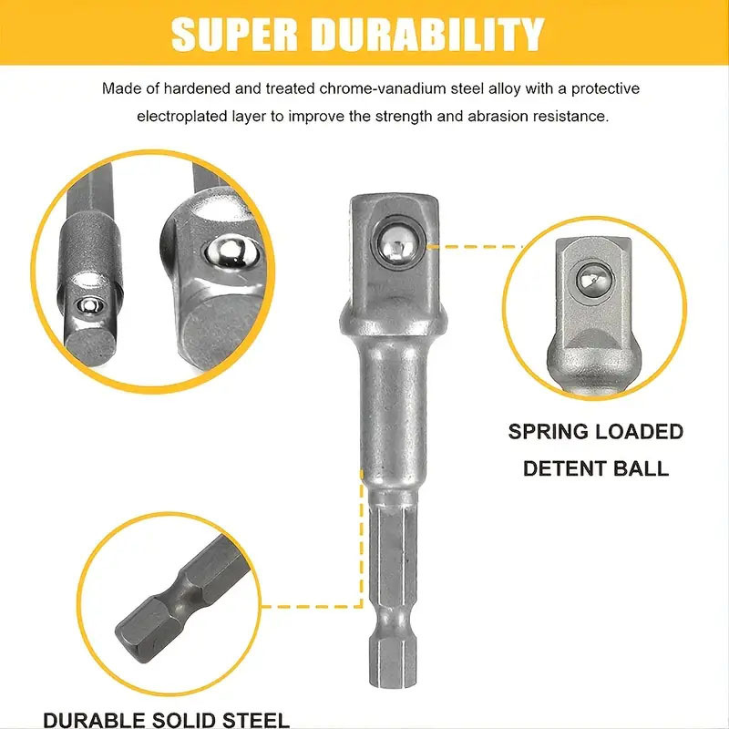 Extension Sets Impact Grade Socket Adapter Set Cr v Steel - Temu New ...