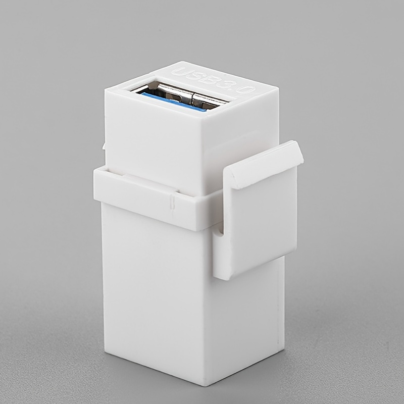 Usb 30 키스톤 잭 삽입 암 암 어댑터 커플러 삽입 스냅인 커넥터 벽 플레이트 콘센트 패널 용 소켓 어댑터 포트 금도금