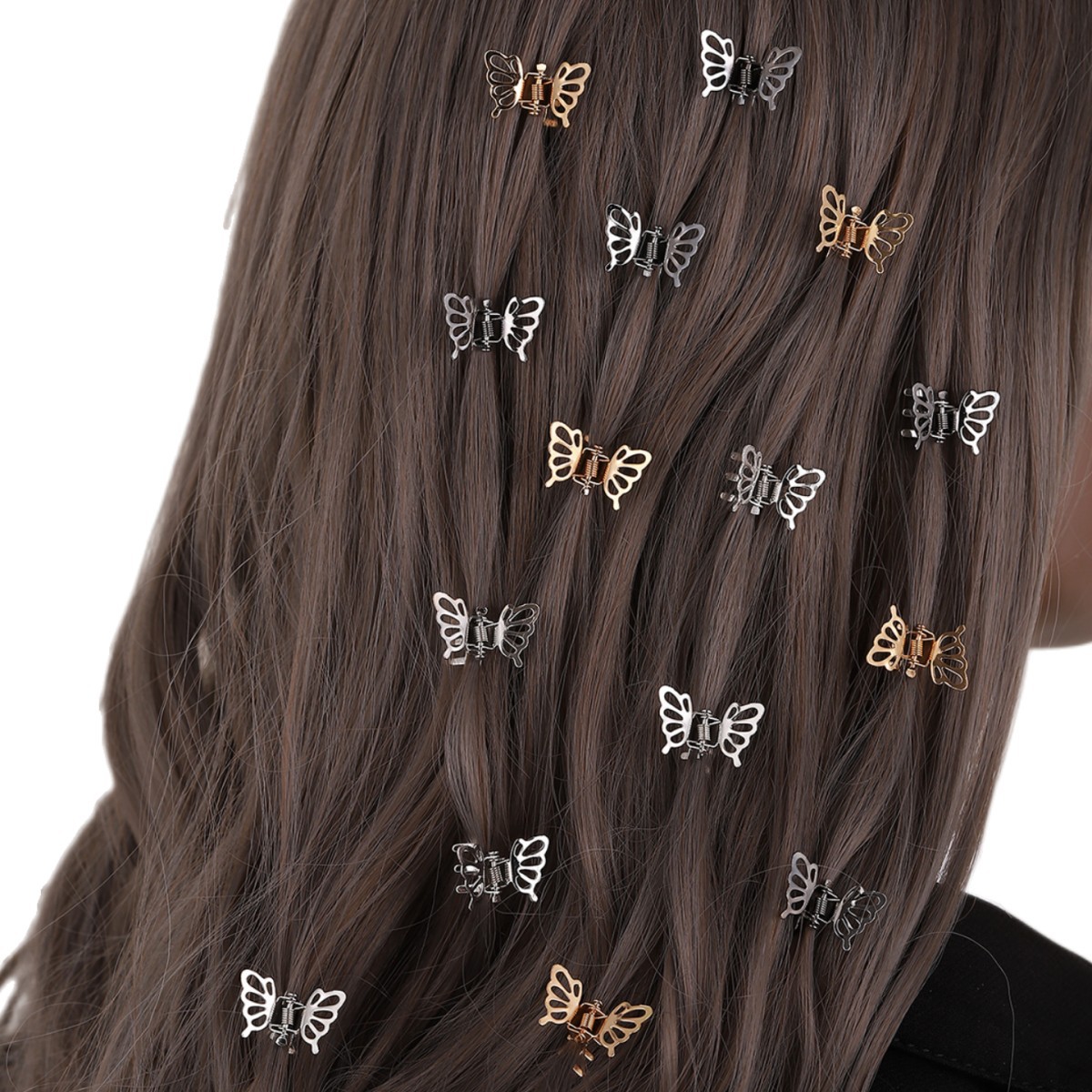 Y2k Mini Hair Claw Butterfly Shaped Shark Claw Braids Side Hair Bang ...
