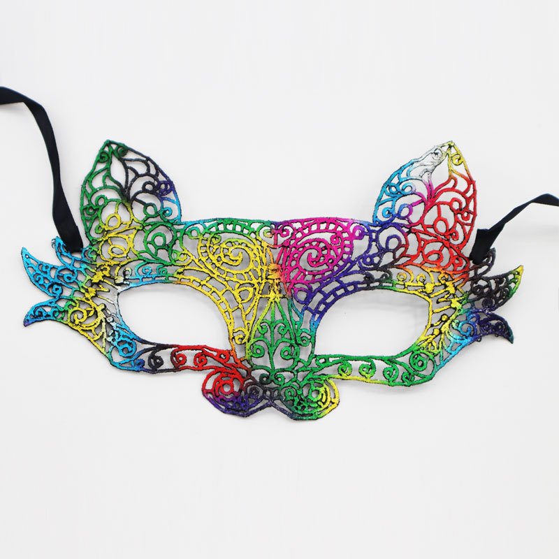 Molded Lace Masquerade Mask Adults Hot Stamping Cat Shaped - Temu Norway