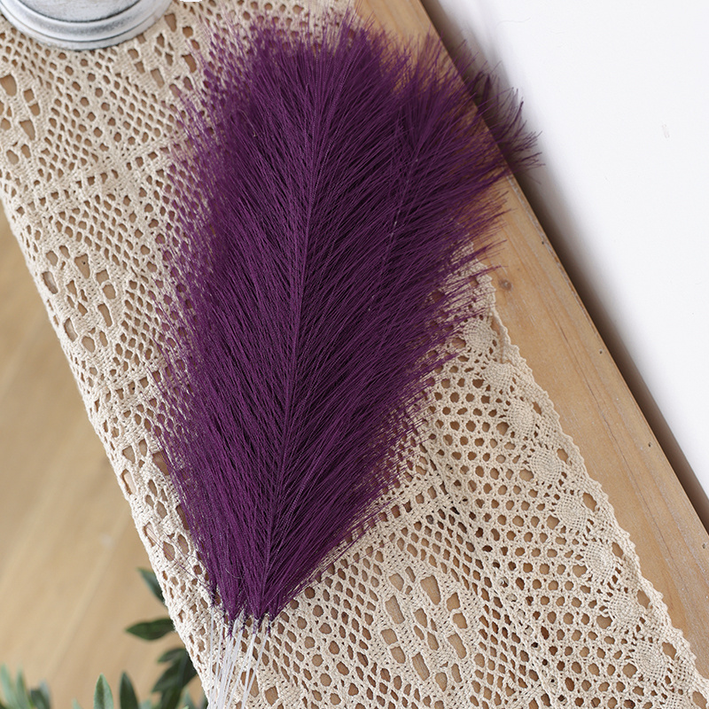 Artificial Reeds Plastic Simulation Purple Pampas Grass - Temu