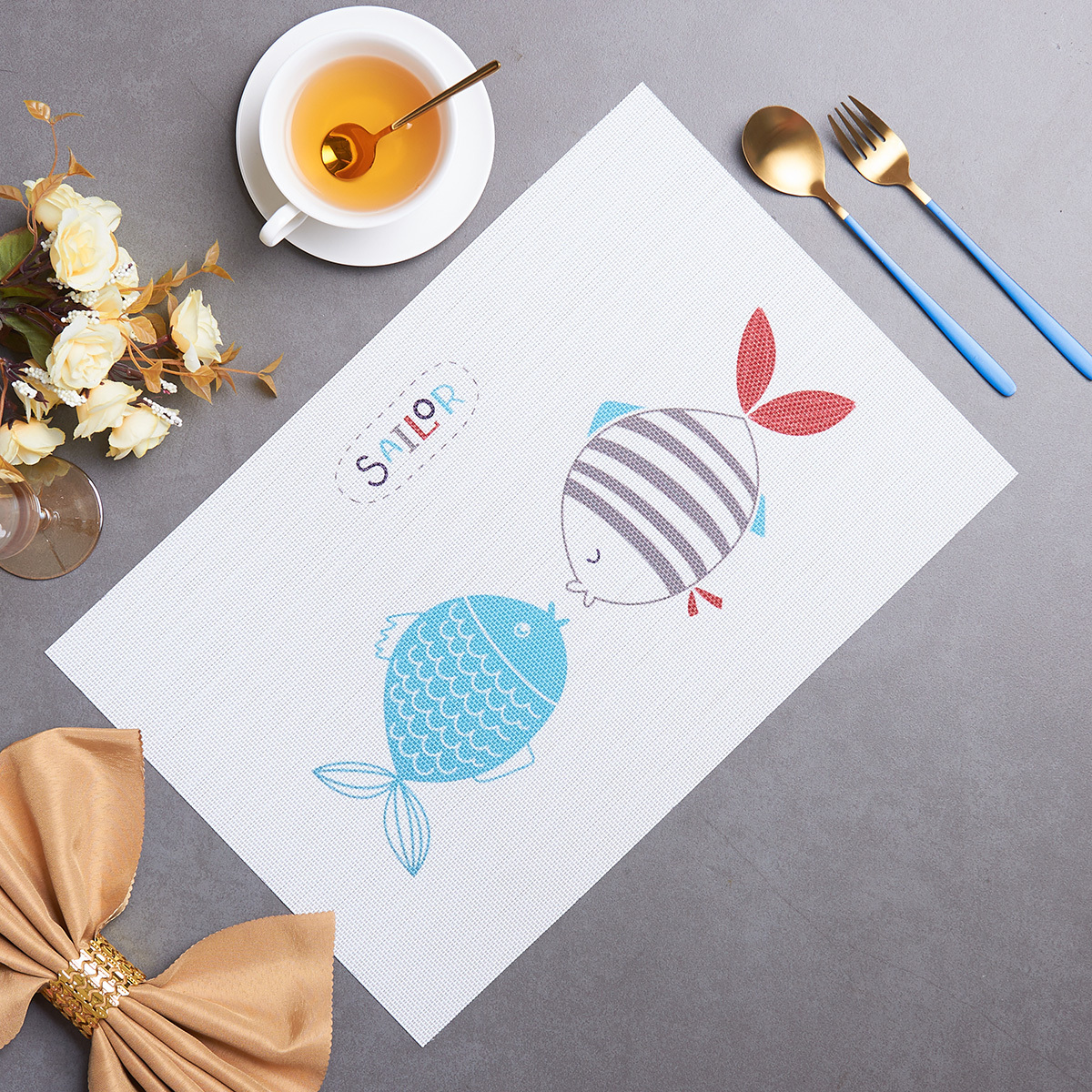 Pvc Printed Placemat Cartoon Animal Printing Table Mat - Temu Australia