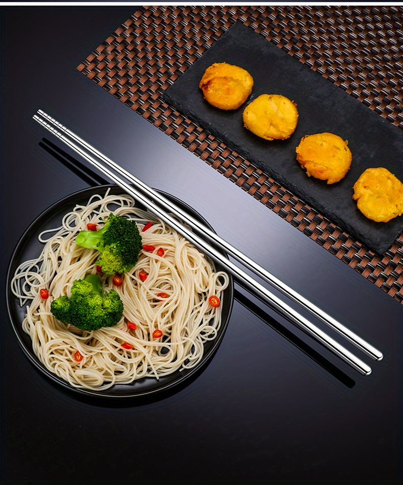 Cooking 304 Stainless Steel Chopsticks Extra Long Frying - Temu United ...