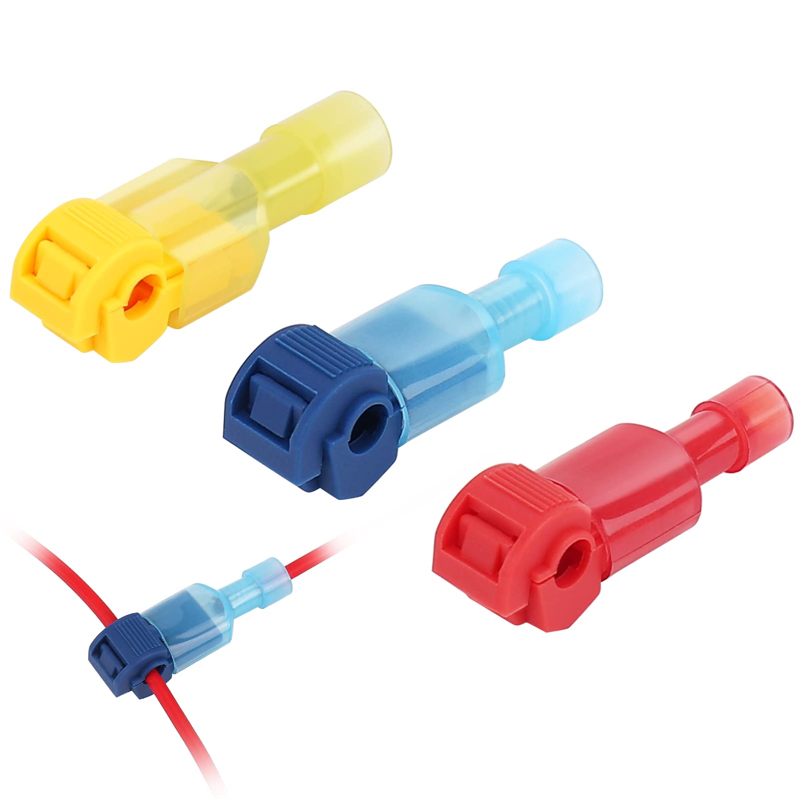 10pcs T Type Quick Wiring Wire Terminals Wire Connectors Self Stripping ...