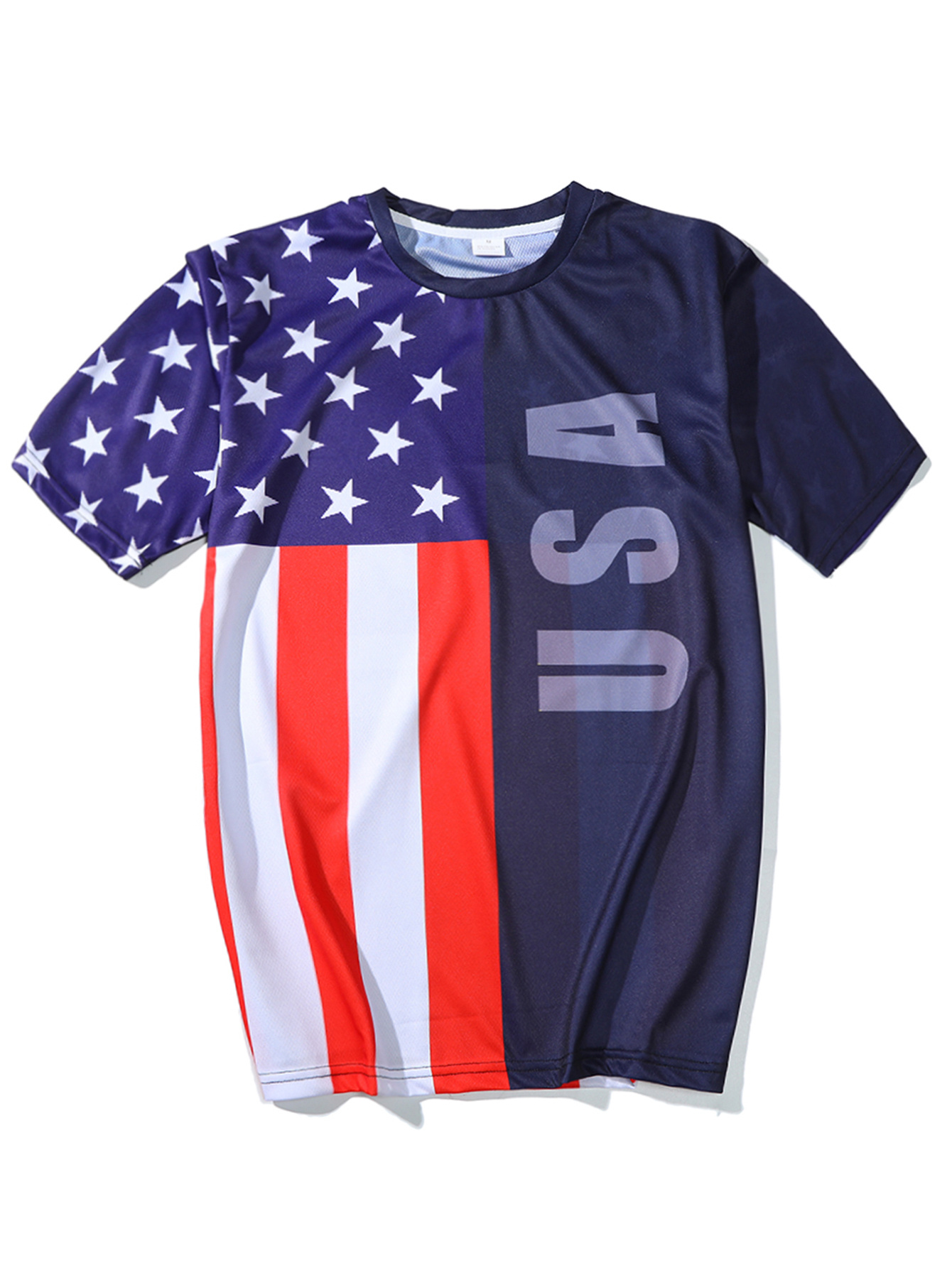 American Flag Usa Printed Summer Men Oversized T shirt - Temu United ...
