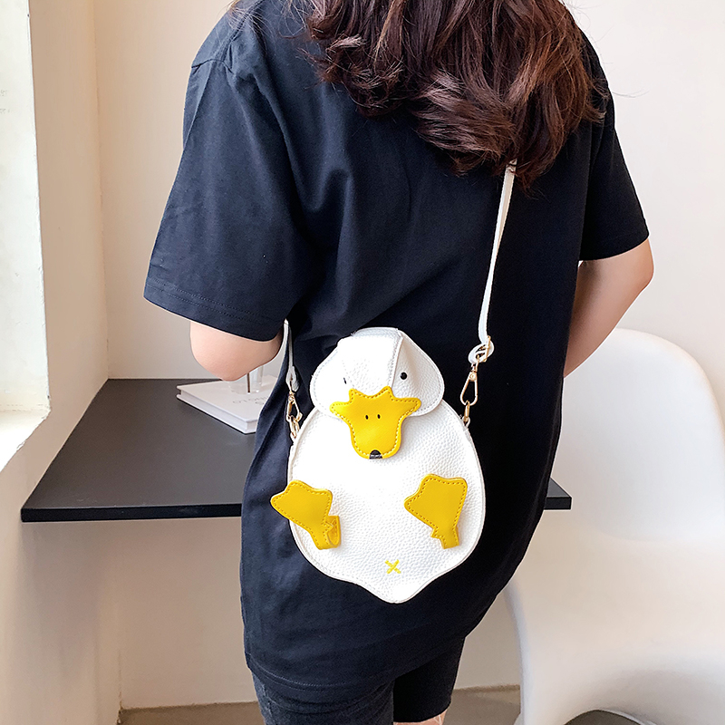 Mini Duck Shape Crossbody Bag, 3d Cartoon Coin Purse, Kawaii Pu Leather ...