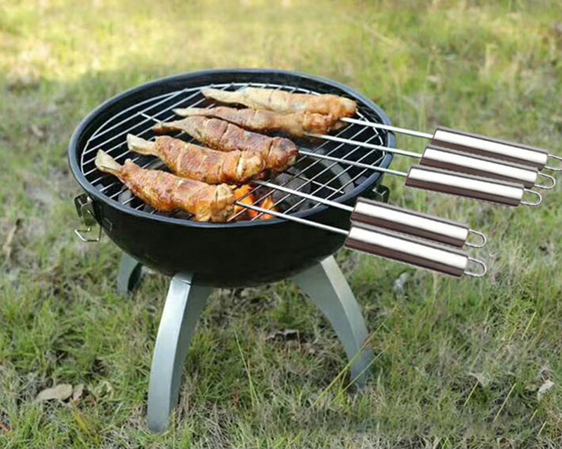 Kitchen Household Stainless Steel Barbecue Stick Movable - Temu Australia