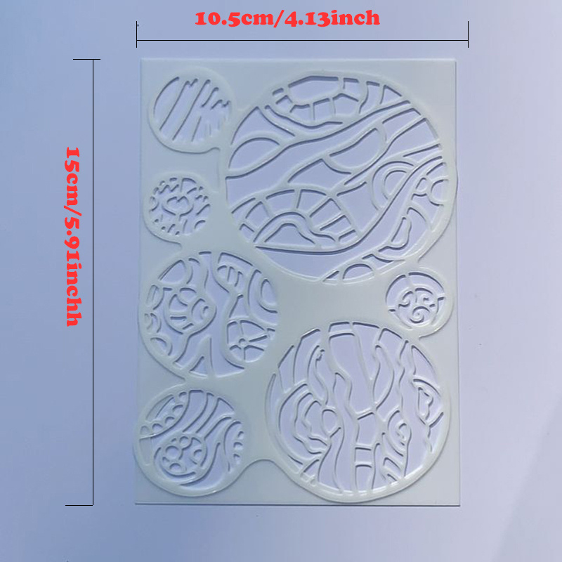 Underwater Plastic Stencil Diy Scrapbooking Card - Temu