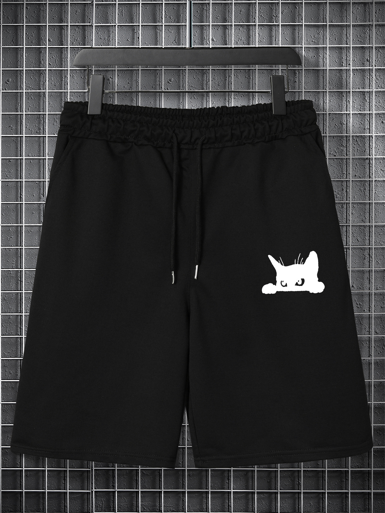 Men's Loose Casual Short Pants Cute Cat Trendy - Temu New Zealand