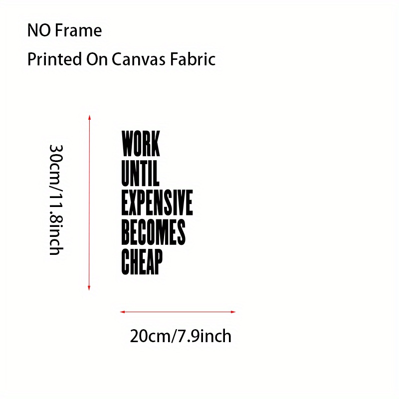 Canvas Painting English Motivational Quotes Decor - Temu Australia