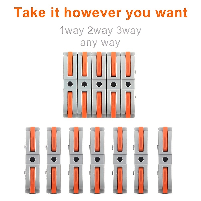 10pcs Wire Connector Butt Terminal For Quick Connection Of Awg 1 Wire ...