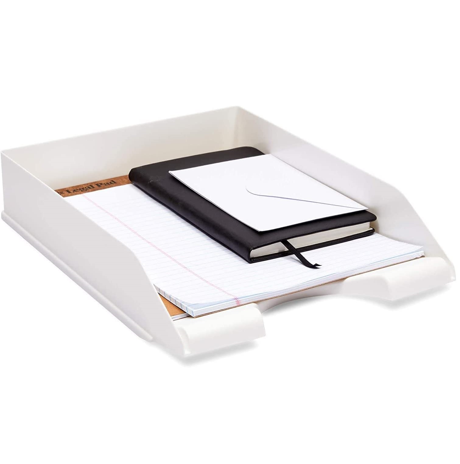 Stackable Letter Size Paper Trays Documents White File - Temu