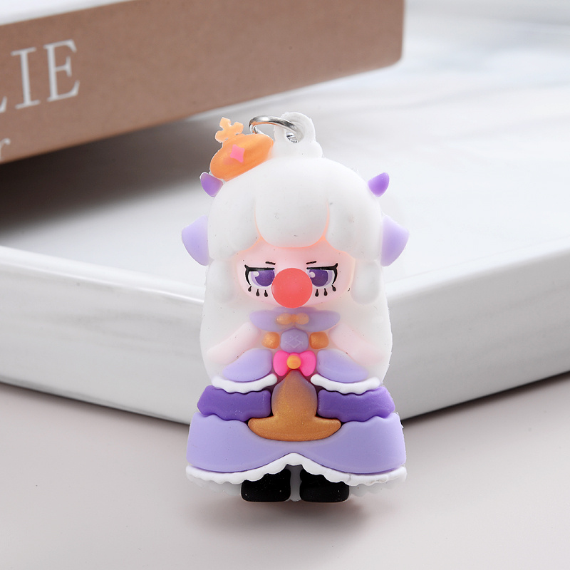 Creative Cute Cartoon Bubble Elf Girl Keychain Withe - Temu New Zealand
