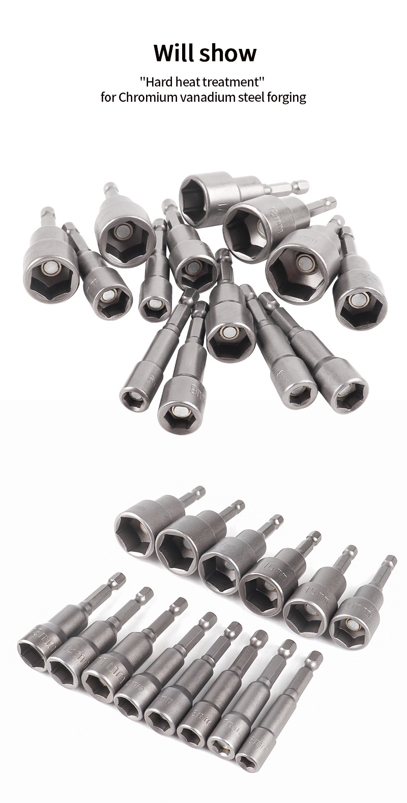 2 stk. 6 19 mm magnetmøtrik socketsæt møtriksættere med - Temu Denmark