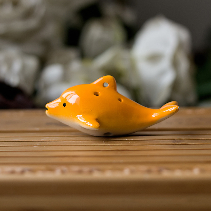 Beautiful 6 hole Ceramic Dolphin Ocarina A Unique Musical - Temu Japan