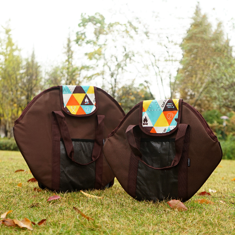 1pc Outdoor Camping Bag Portable Iron Pan Container Storage Bag Baking ...