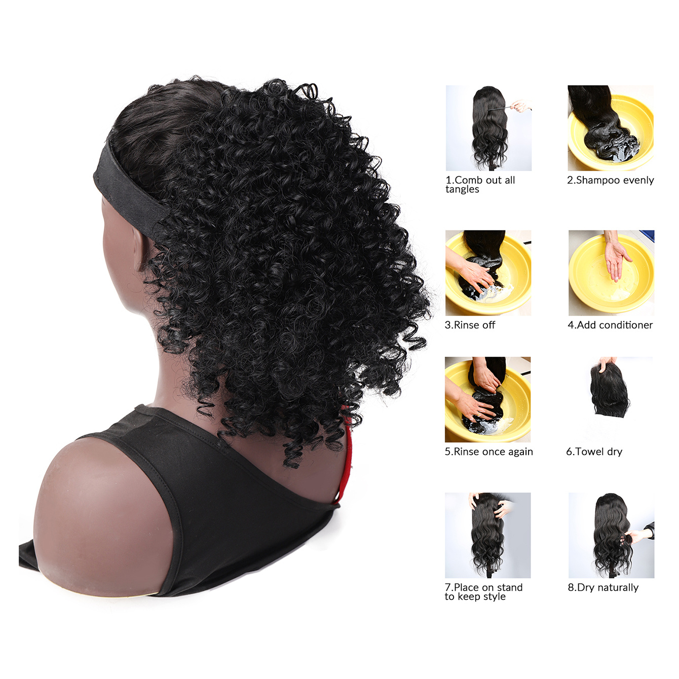 Short Curly Ponytail Hair Extension Natural Looking - Temu New Zealand