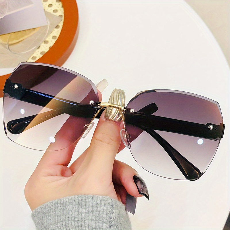 Frameless Gradient Color Lens Outdoor Sunshade Decoration - Temu Canada