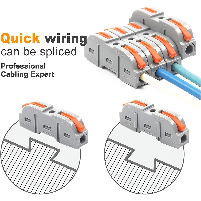 10pcs Wire Connector Butt Terminal For Quick Connection Of Awg 1 Wire ...