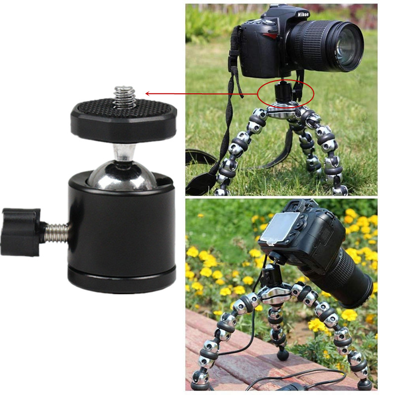 Dslr Camera Stand Tripod 1/4 Screw Mount Ball Head Tripod - Temu Australia