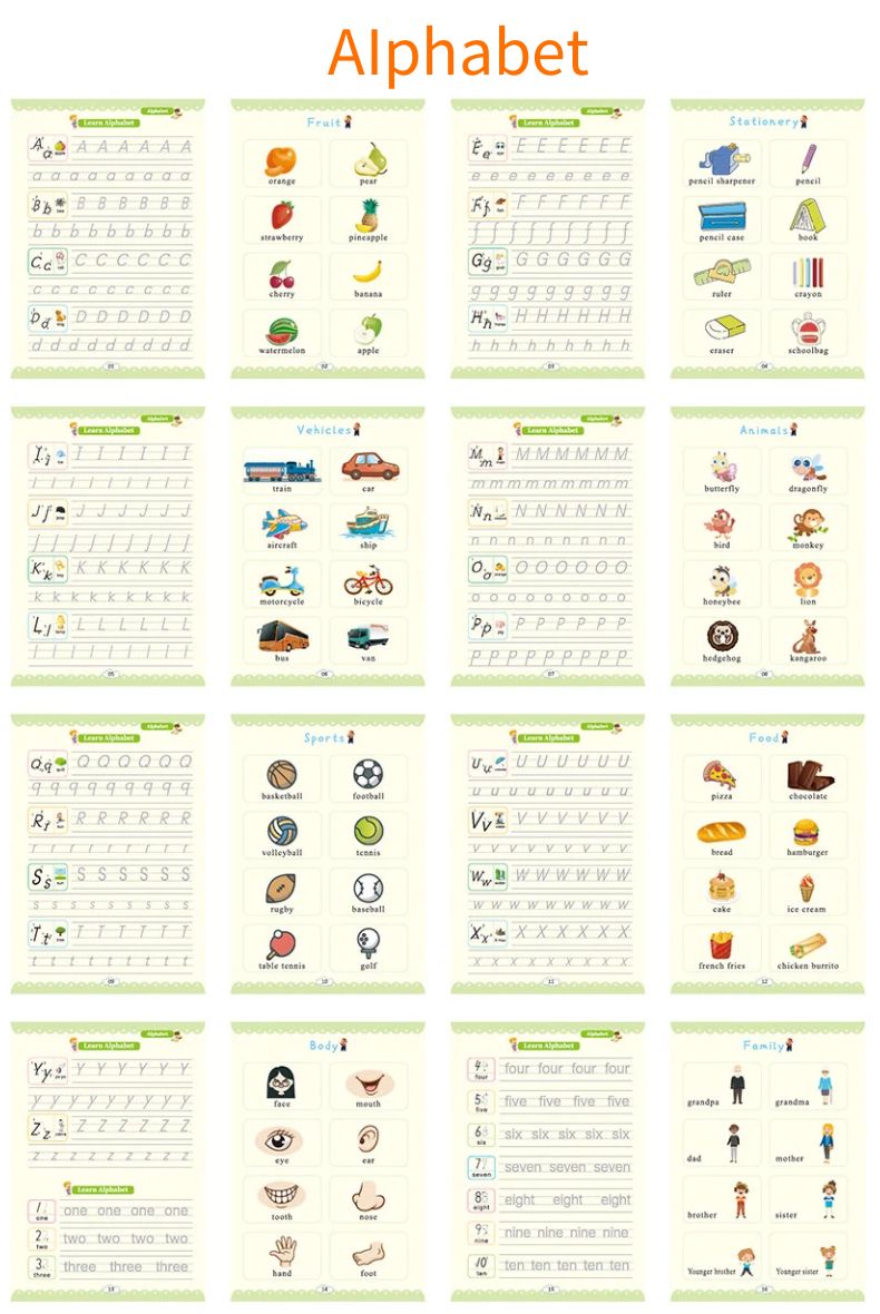 Copy Book Children's Book Reusable Free Wipe - Temu Canada