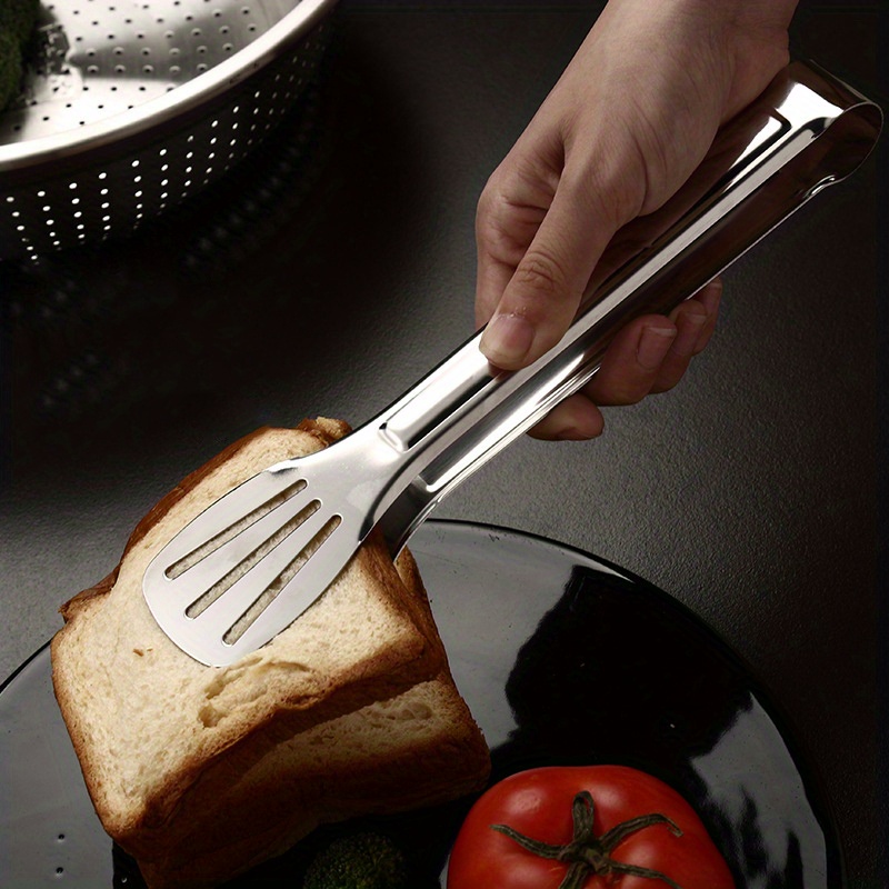 1pc Pinzas De Inoxidable Pinzas De Alimentos Utensilios Herramienta De ...