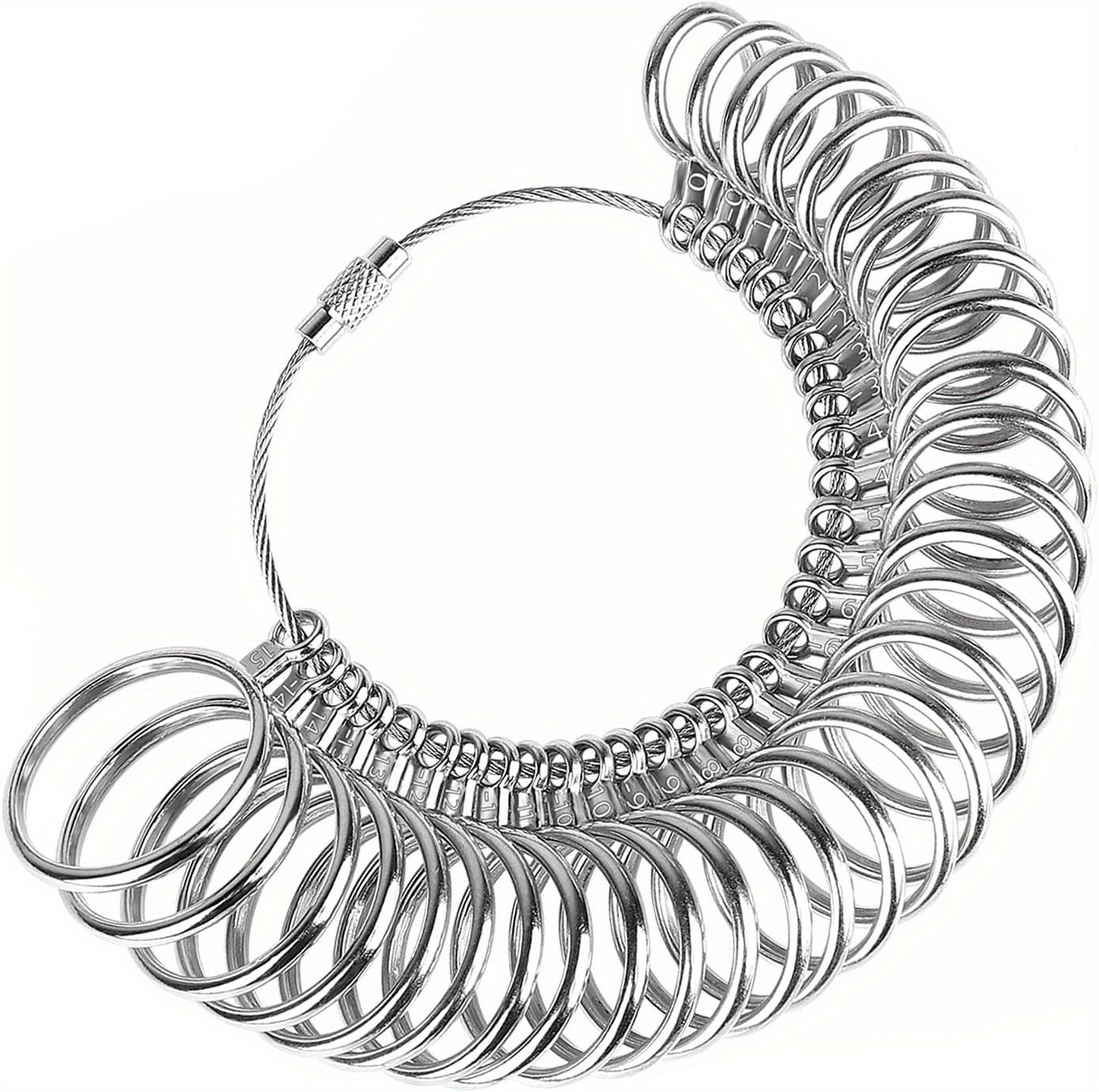 Ring Sizer Measuring Tool Including Ring Mandrel Ring Gauge - Temu ...