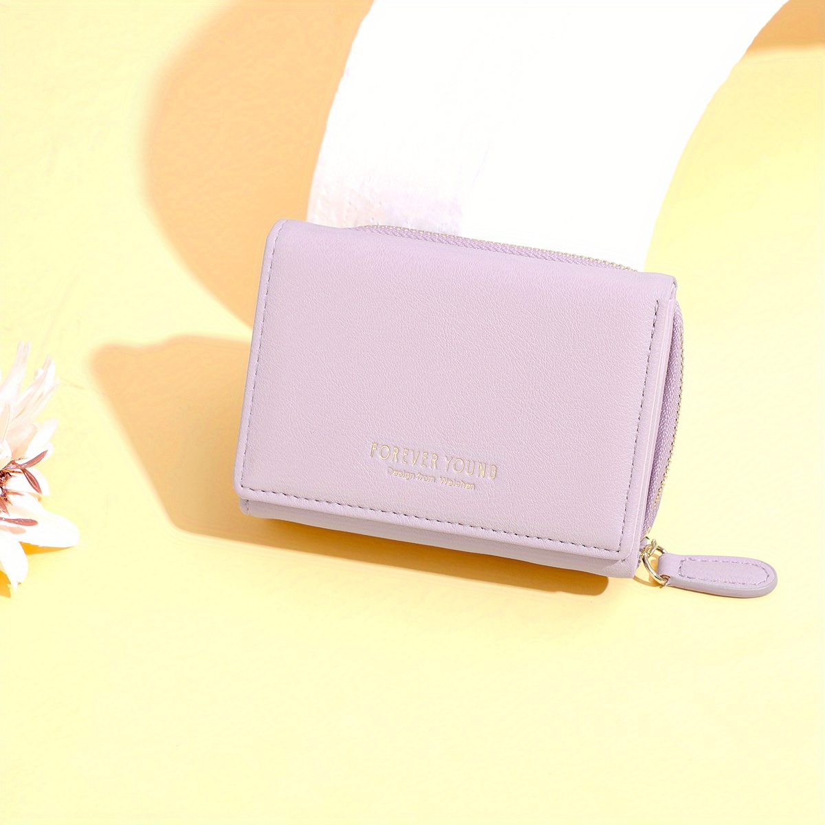 Women's Simple Tyrifold Wallet Stylish Minimalist Coin Purse With ...